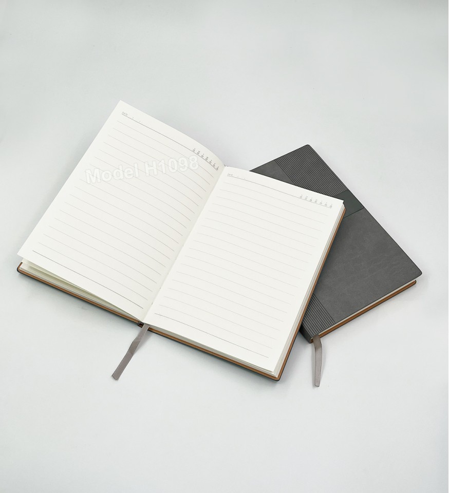 A5 Size Notebook Diary With Metal Plate